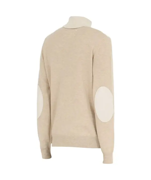 MAISON MARGIELA Two-toned Knitted Jumper - White
