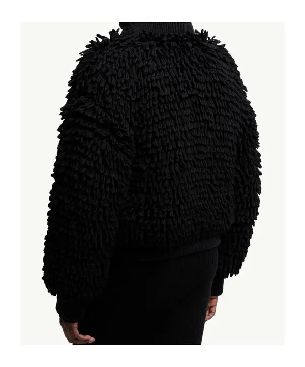Moncler X Ee72 Edward Enninful Zip-up Wool Blend Cardigan