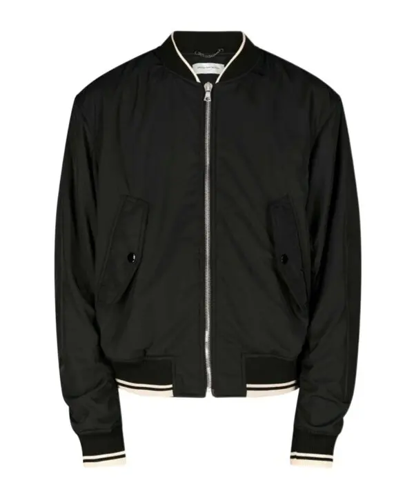 Dries Van Noten Long Sleeve Bomber Jacket - Black