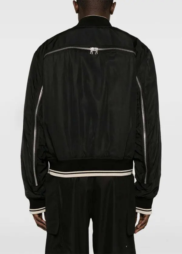 Dries Van Noten Zip Detailed Bomber Jacket