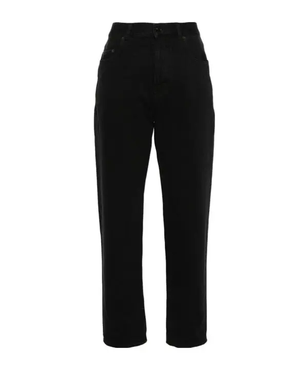 Saint Laurent Vanessa Straight Leg Jeans - Black