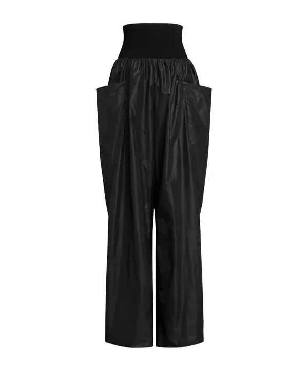 Alaïa Wide-leg Casual Pants - Black