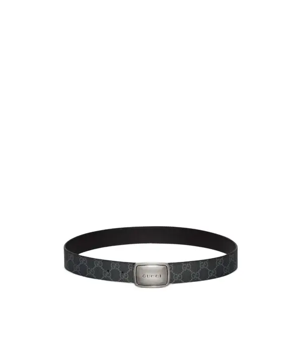 Gucci Logo Plaque Monogrammed Belt
