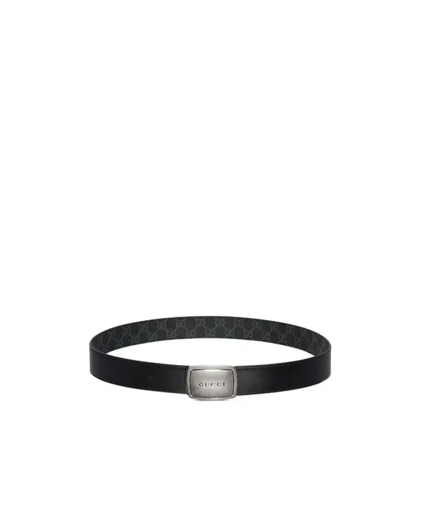 Gucci Logo Plaque Monogrammed Belt