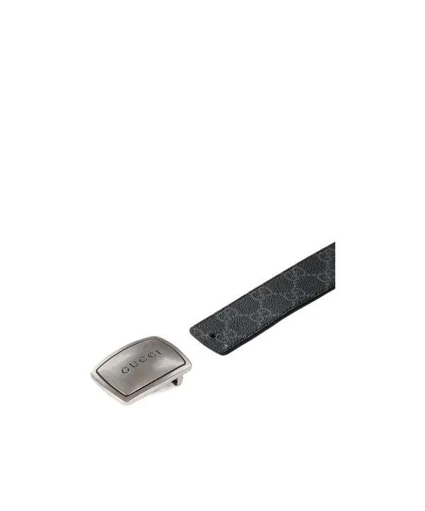 Gucci Logo Plaque Monogrammed Belt