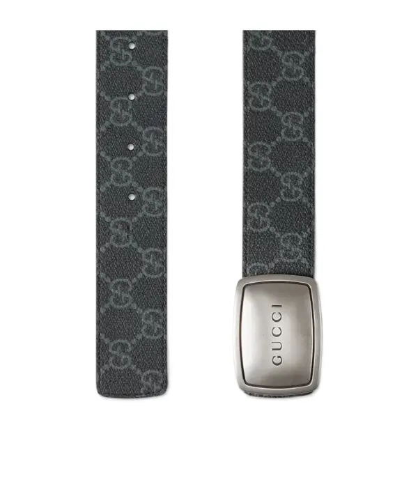Gucci Logo Plaque Monogrammed Belt