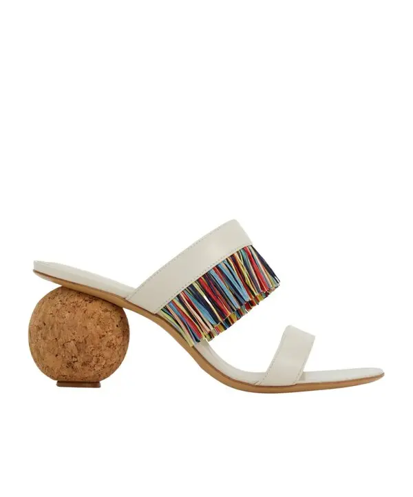 FERRAGAMO Fringed Sandal - Mascarpone