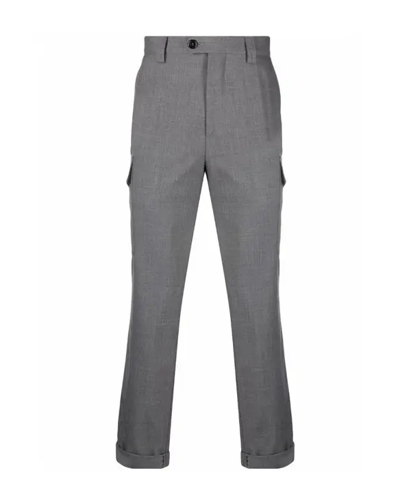 Brunello Cucinelli Cropped Tailored Trousers - Gray