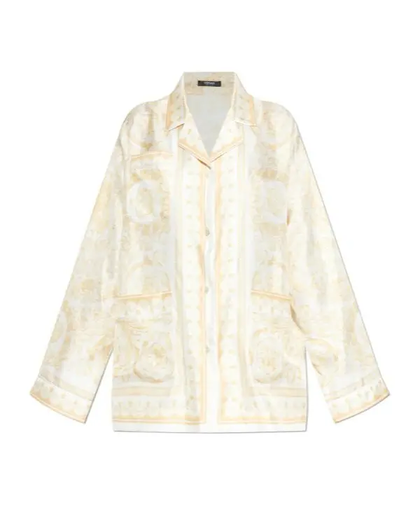 Versace La Coupe Des Dieux Printed Long Sleeve Shirt - No