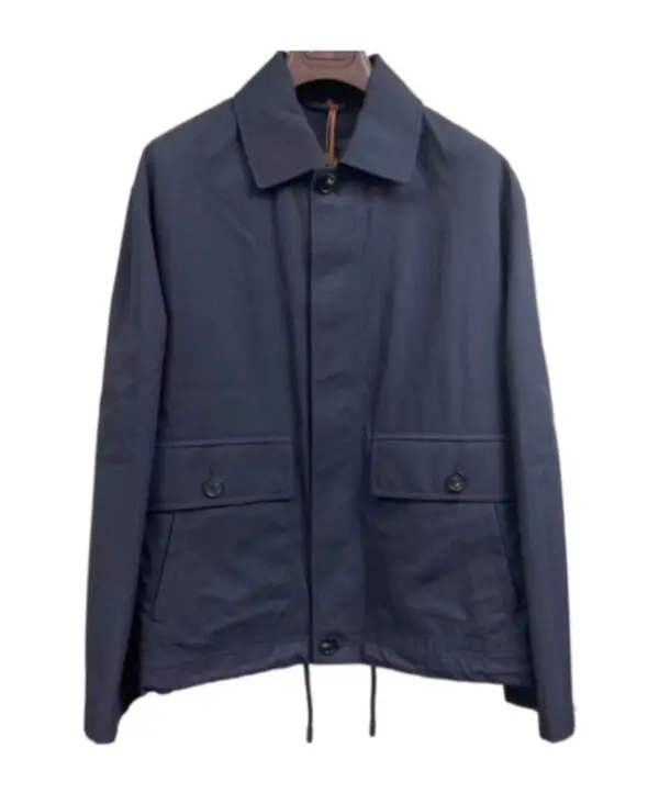 Loro Piana Long-sleeved Casual Jacket With Drawstring Hem - Blue
