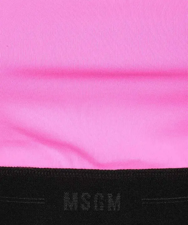 MSGM Cropped Tank Top With Elastic Waistband