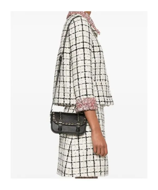 Valentino Garavani Rockstud Foldover Top Crossbody Bag