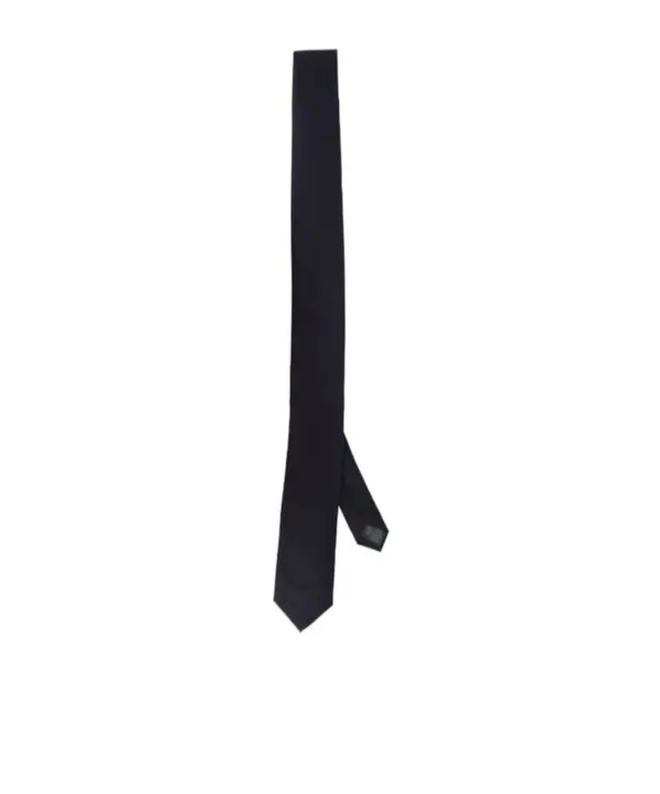 Dolce & Gabbana Logo Patch Tie - Black