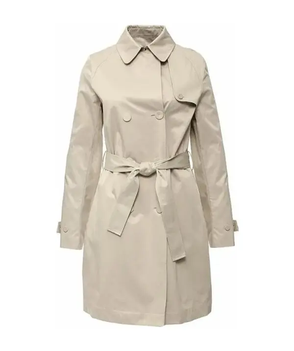 Emporio Armani Belted Trench Coat - Nude