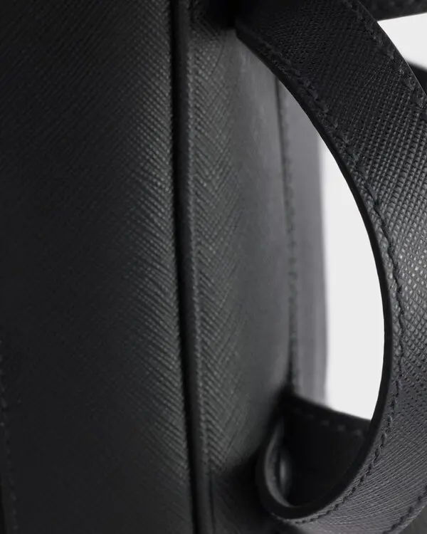 Prada Triangle Logo Backpack - Black