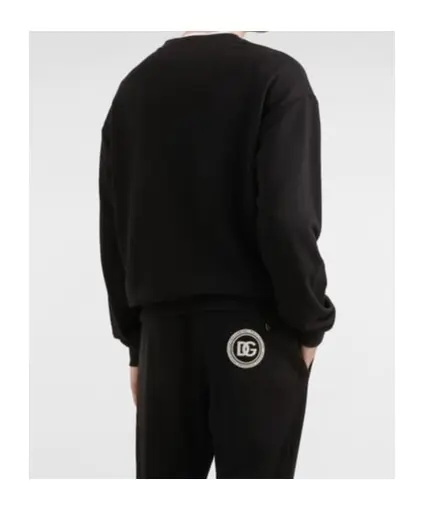 Dolce & Gabbana Dg Logo Patch Crewneck Sweatshirt