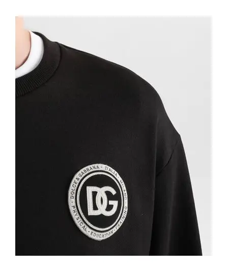 Dolce & Gabbana Dg Logo Patch Crewneck Sweatshirt