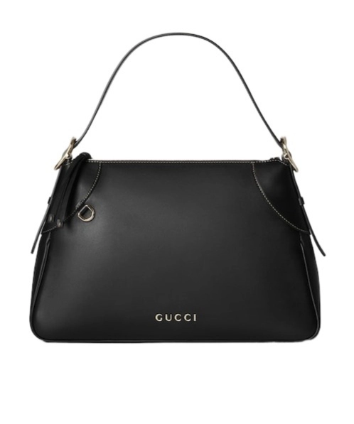 Gucci Gg Emblem Large Shoulder Bag - Black
