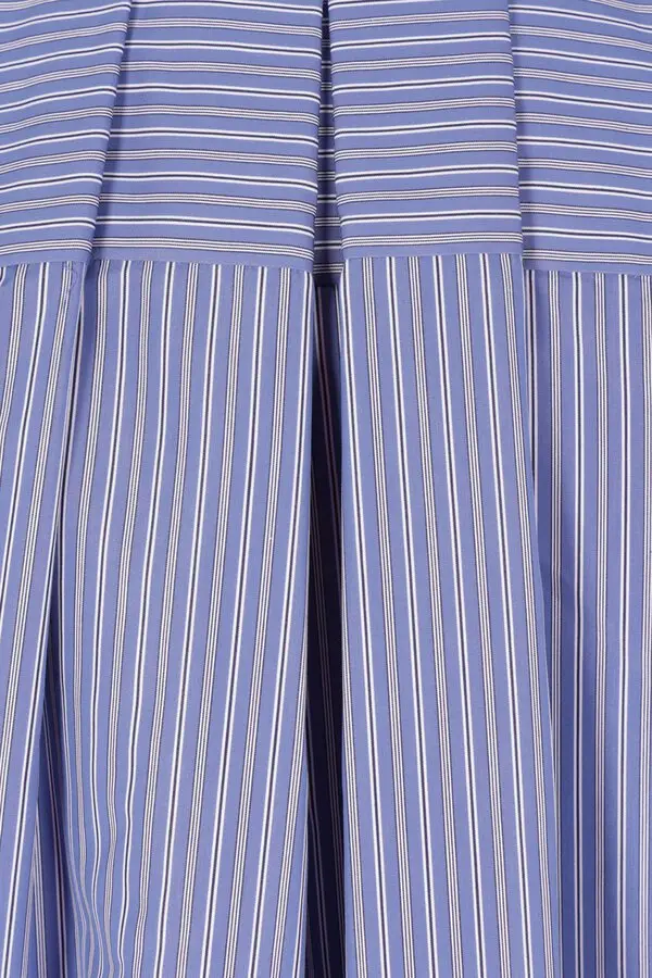 Sacai Poplin Shirt With Asymmetrical Silhouette And Puff Sleeves