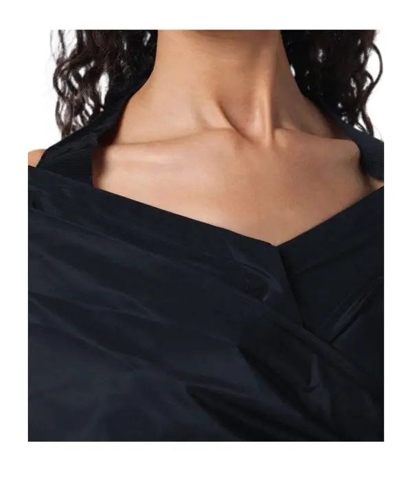 PATOU Wrap Blouse With Neck Strap And Lace Detail