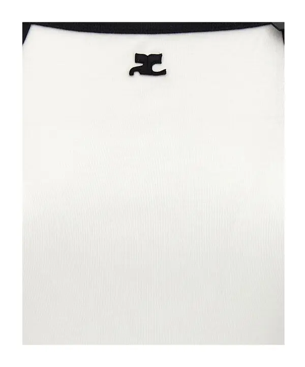 COURREGES Sleeveless Buckle Detail Dress - White