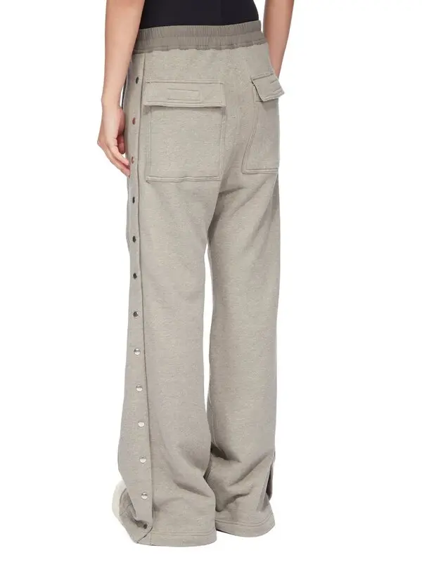 Rick Owens Wide-leg Drawstring Pants With Snap Details