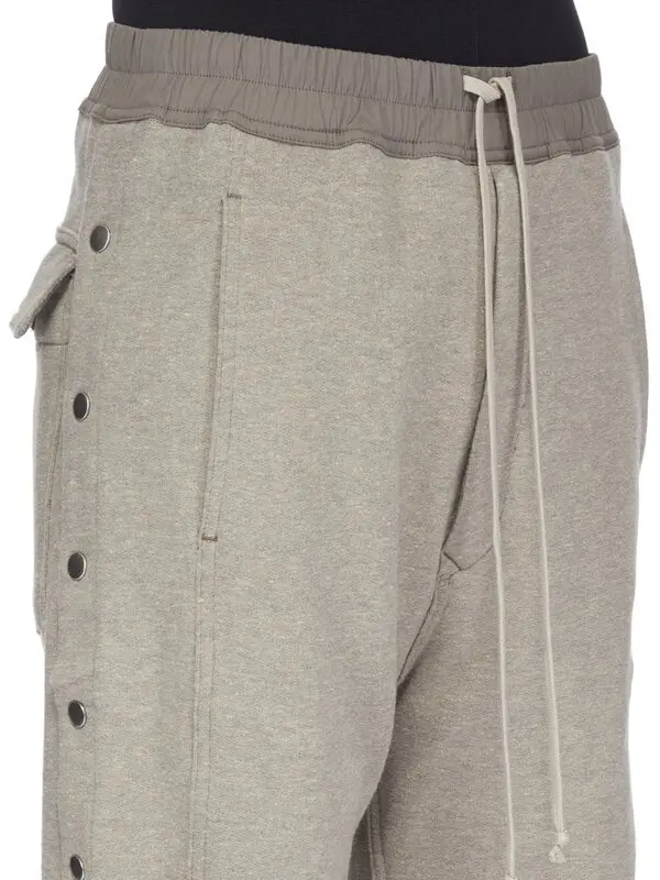Rick Owens Wide-leg Drawstring Pants With Snap Details