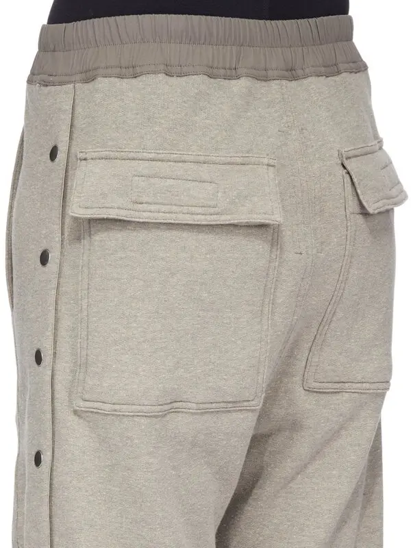 Rick Owens Wide-leg Drawstring Pants With Snap Details