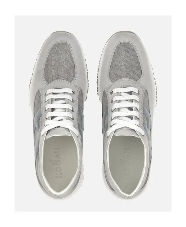 Hogan Interactive Lace-up Sneakers - Gray