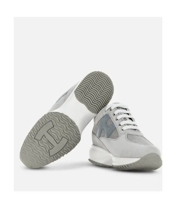 Hogan Interactive Lace-up Sneakers - Gray