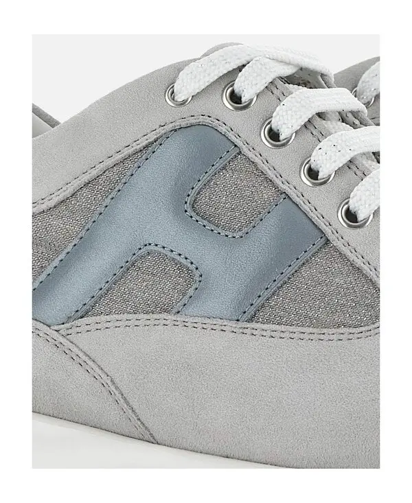 Hogan Interactive Lace-up Sneakers - Gray