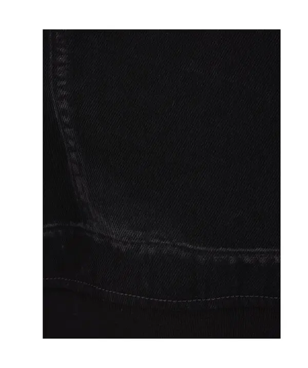 Alexander McQueen Zip-up Denim Jacket With Ghostwash Print