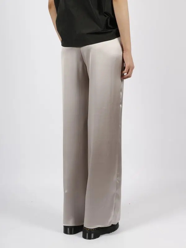 Herno Wide Leg Satin Trousers