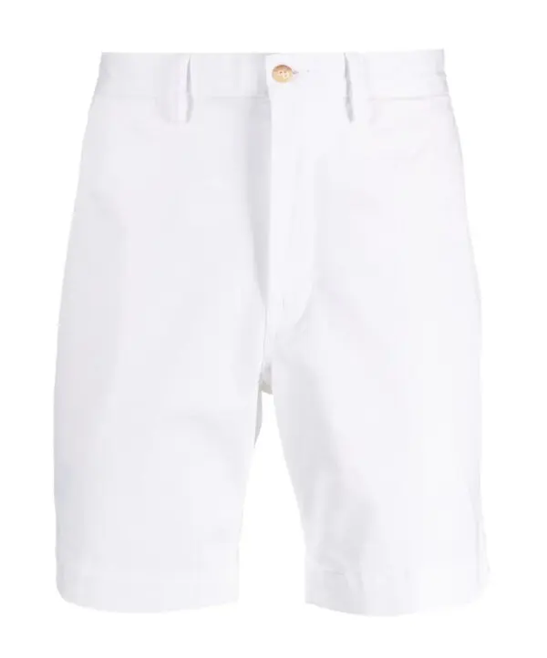 Polo Ralph Lauren Straight Fit Chino Shorts With Signature Pony Motif - White