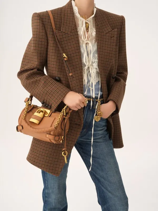 Chloé Paddington Small Shoulder Bag With Padlock Detail - Brown