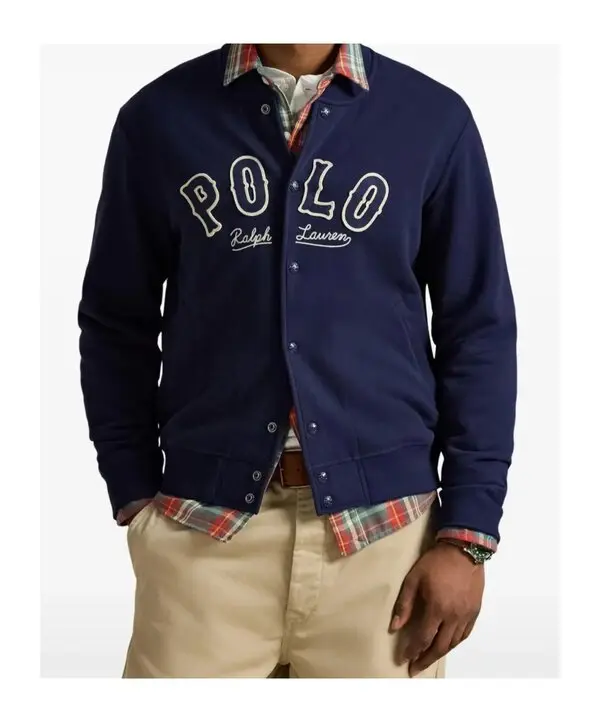 Polo Ralph Lauren Rl Fleece Western Logo Jacket - Navy
