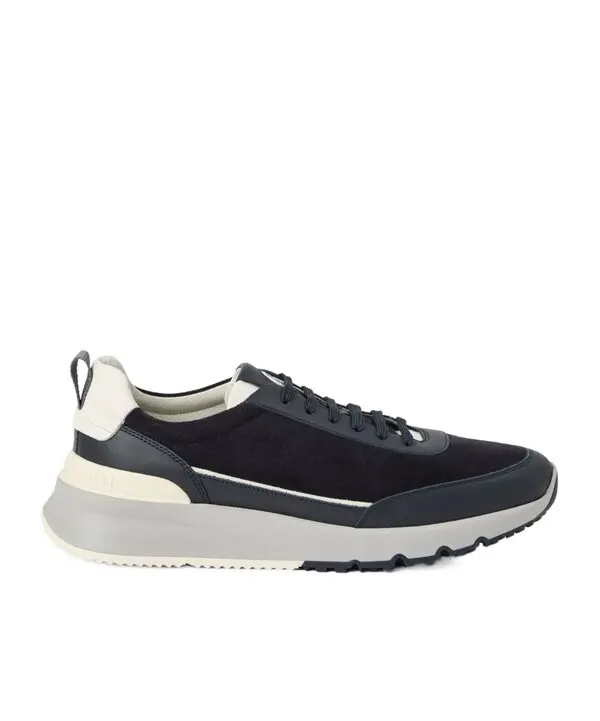 Brunello Cucinelli Logo Embossed Lace-up Sneakers