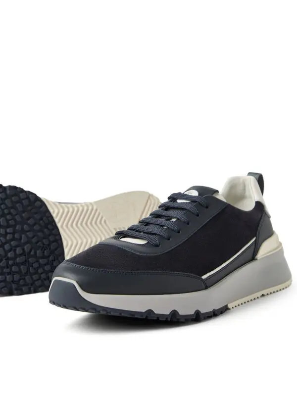 Brunello Cucinelli Logo Embossed Lace-up Sneakers