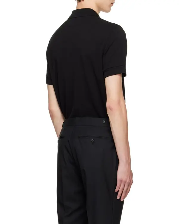 TOM FORD Short-sleeved Polo Shirt - Black
