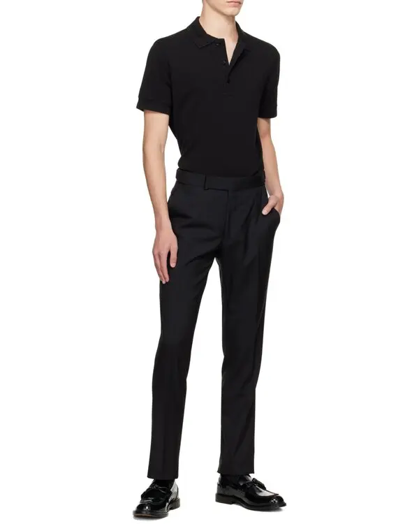TOM FORD Short-sleeved Polo Shirt - Black