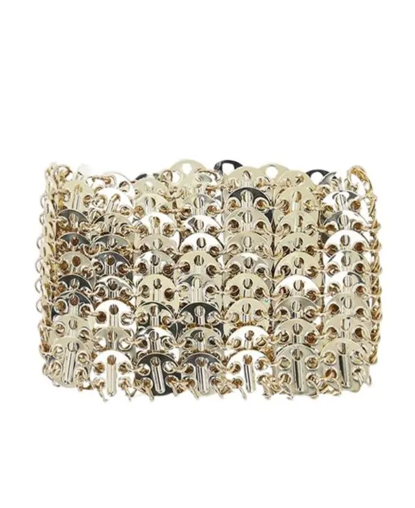 Rabanne 1969 Nano Chained Mini Shoulder Bag - Nude