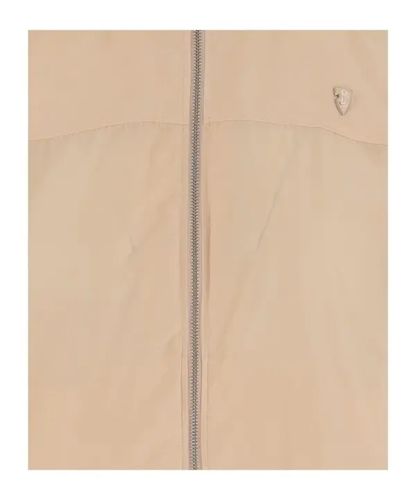 Burberry Logo Plaque Zipped Jacket