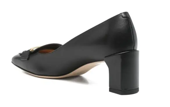 TOD'S 550mm Leather Pumps With Quilted Details - Black