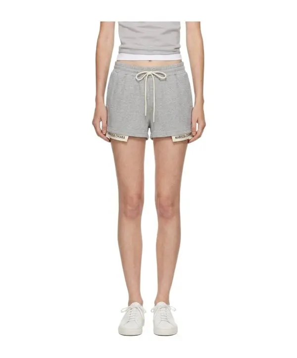 Marissa Chiara Elastic Waist Shorts - Gray