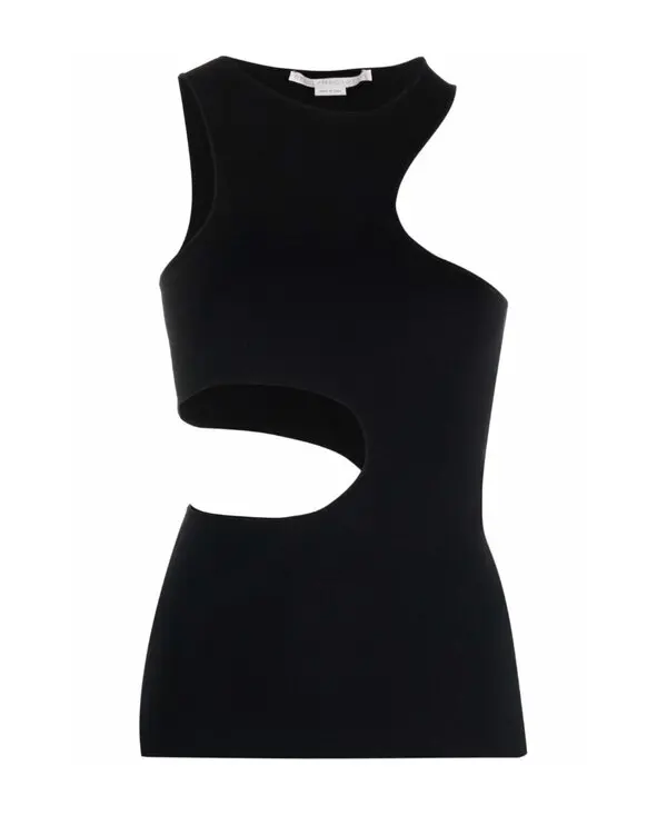 Stella McCartney Cut-out Crewneck Tank Top - Black