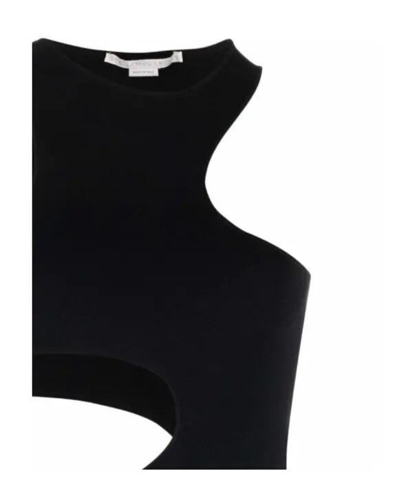 Stella McCartney Cut-out Crewneck Tank Top - Black