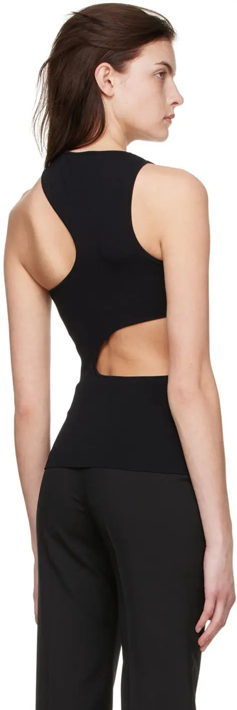 Stella McCartney Cut-out Crewneck Tank Top - Black