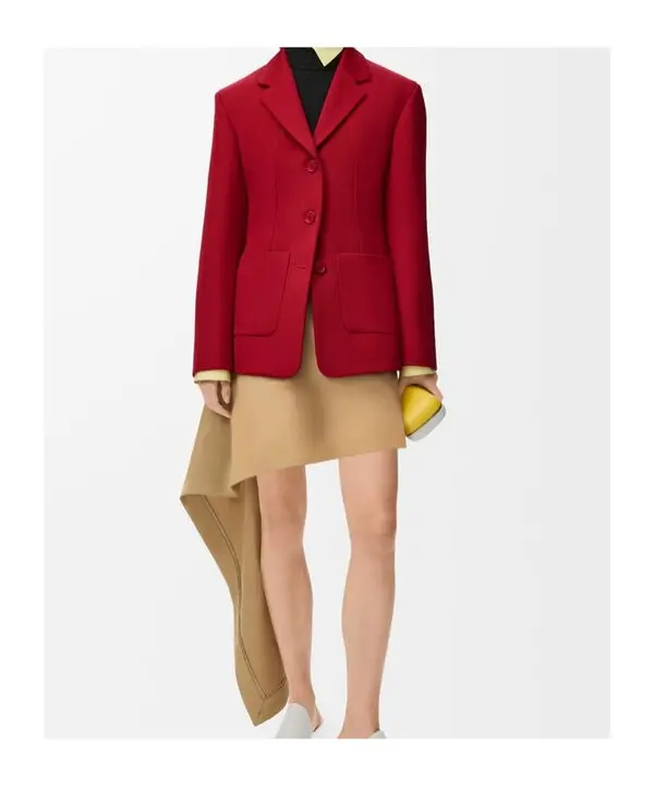 Loewe Asymmetric Silhouette Skirt - Nude