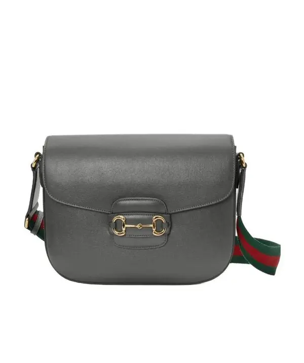 Gucci 1955 Horsebit Shoulder Bag - Gray