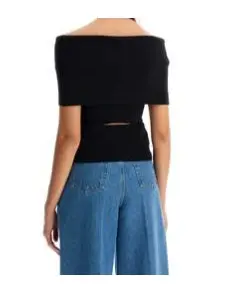 Christopher Esber Off-shoulder Knit Top With Cut-out Detail